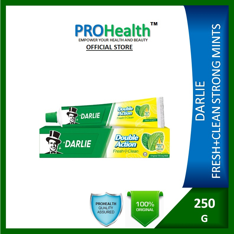DARLIE TOOTHPASTE DOUBLE ACTION FRESH + CLEAN JUMBO 250G EXPIRY: 06/ ...