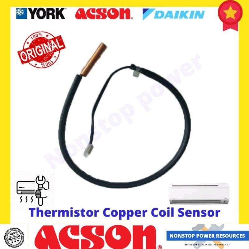 ACSON Wall Mounted Aircond Air Cond Thermistor Copper Sensor Part No ...