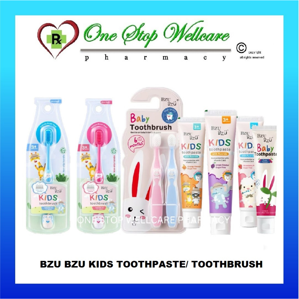 BZU BZU KIDS TOOTHPASTE (GRAPE/ORANGE/STRAWBERRY/FRUITS) 50G ...