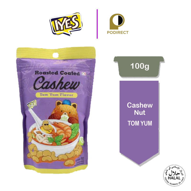 [Ready Stock][Halal] IYES ROASTED COATED CASHEW NUTS 100G CHEESE/SALTED ...