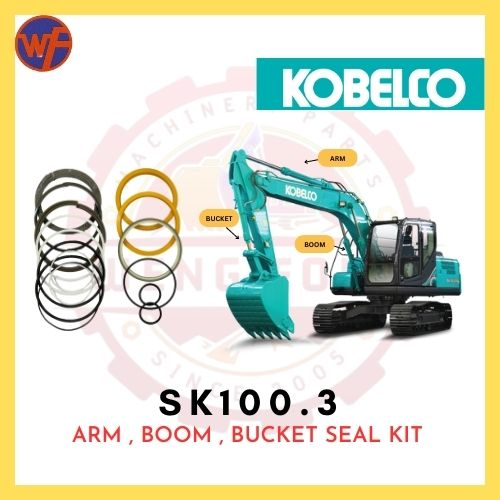 KOBELCO EXCAVATOR SK100.3/SK100-3 HYDRAULIC CYLINDER SEAL KIT (Arm Kit ...