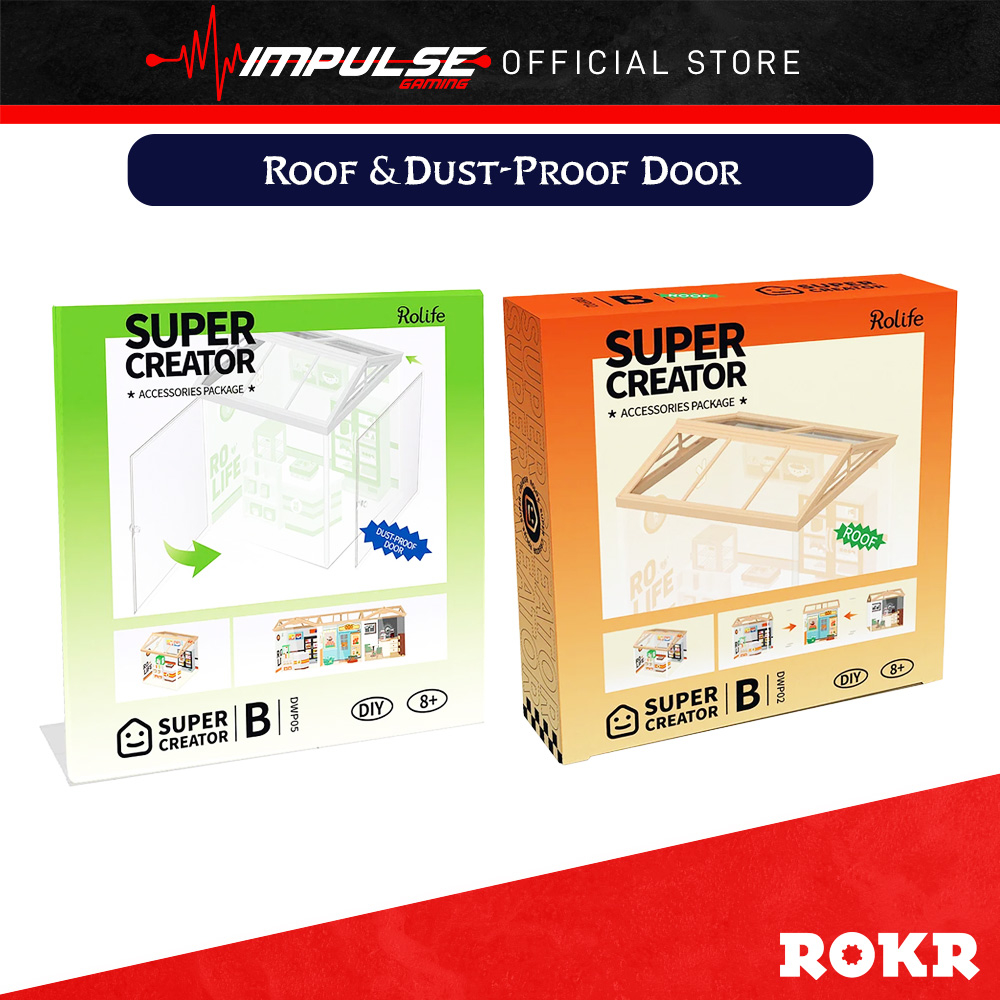 Robotime Rolife Roof and Dust-Proof Door for Super Creator - DWP05 ...