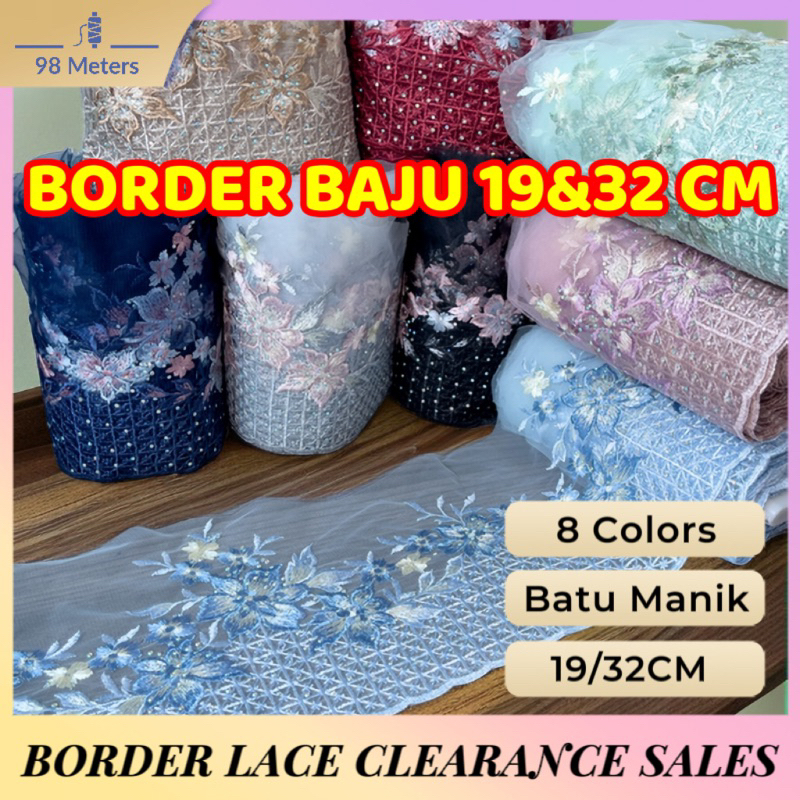 [🔥HOT SALES🔥] Border Baju / Renda Baju / Renda Lace / Border Lace ...
