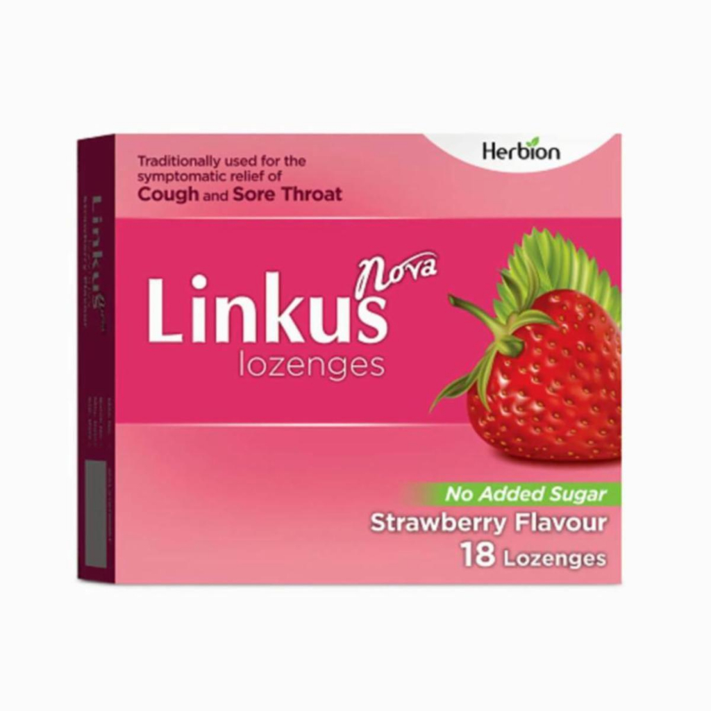 Herbion Linkus Nova Lozenges Sugar Free For Cough and Sore Throat ...