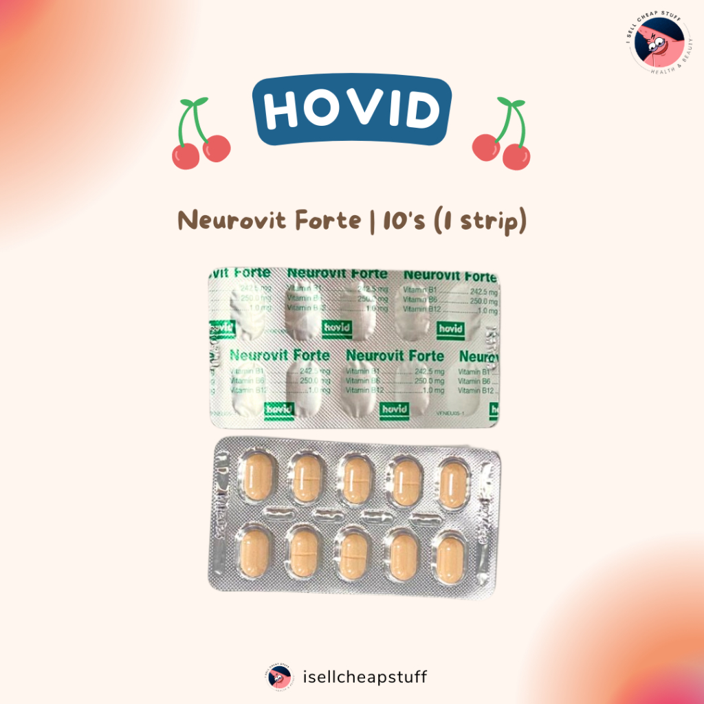 Hovid Neurovit Forte Tablets [1 x 10's] 𝗙𝗼𝗿 𝗡𝗲𝗿𝘃𝗲 𝗛𝗲𝗮𝗹𝘁𝗵 | Shopee Malaysia