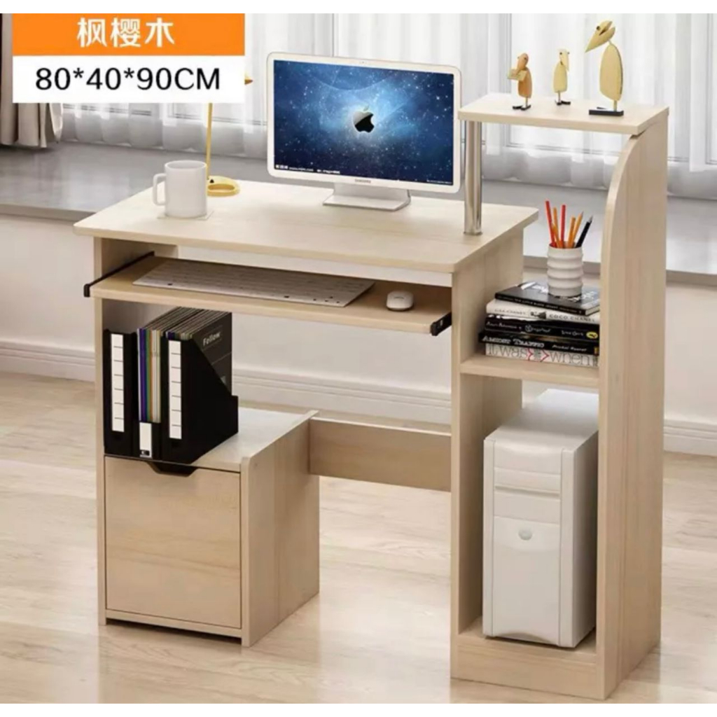 Public 80cm 100cm 120cm Computer Desk Study Table Desktop Home Writing ...