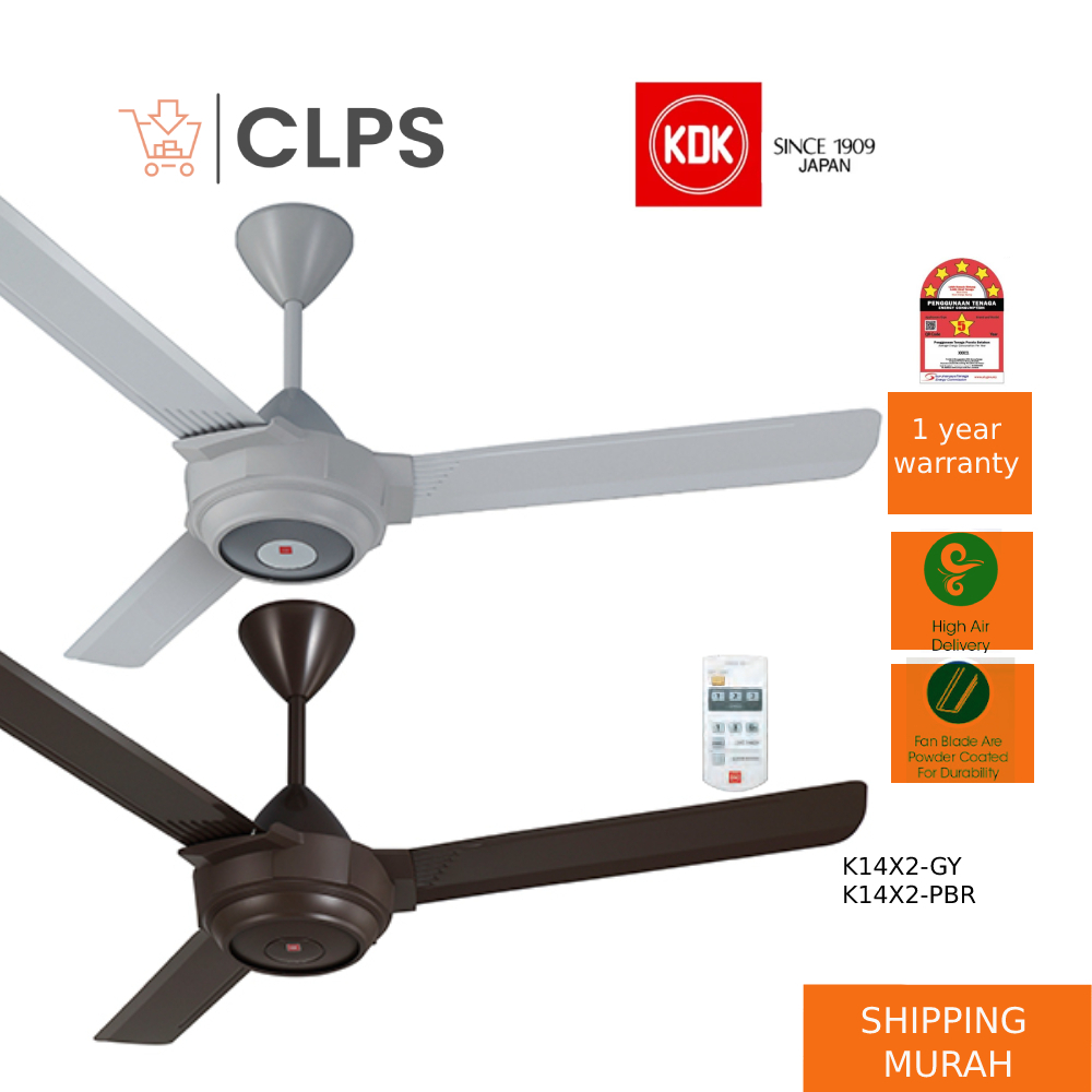 KDK Remote control Ceiling Fan K14X2-BR K14X2-GY K14X2 K14XF-BK K14XF ...
