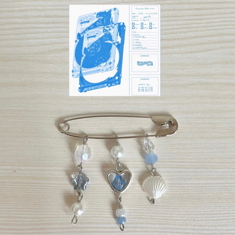 wave to earth inspired bag pin 🌊 | Celessential Jewellery | pin beg ...