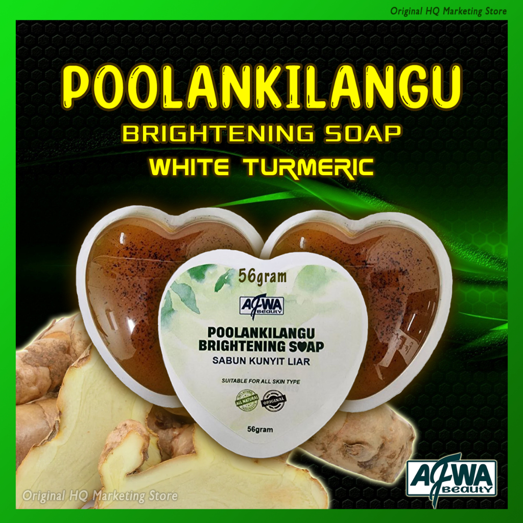 56gram Poolangkilangu Soap Turmeric Sabun Kunyit Putih Whitening ...