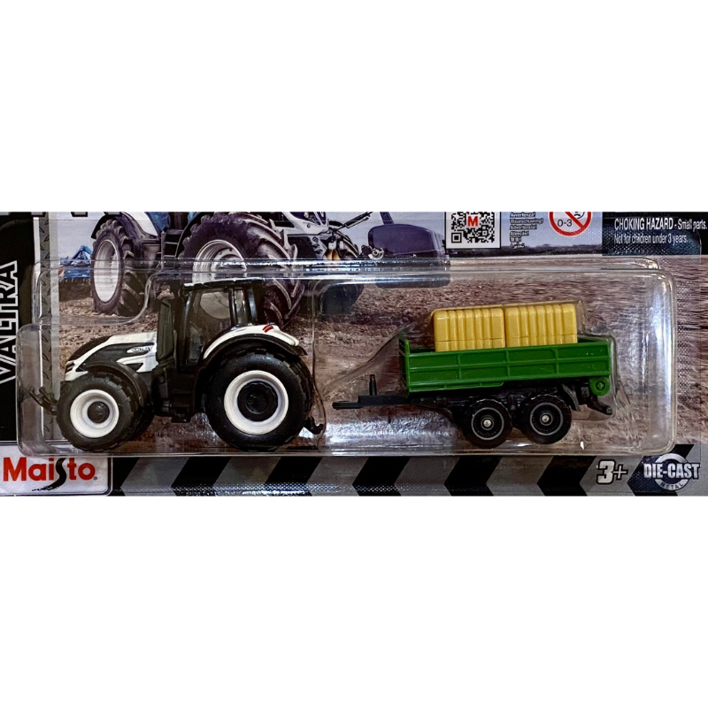 Maisto VALTRA White Long Farm Tractor AGCO Truck 64 Diecast Car ...