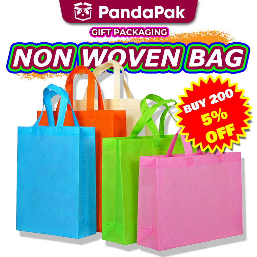 PANDAPAK Non Woven Bag Eco Bag Tote Beg Goodies Bag Gift Bag Doorgift ...