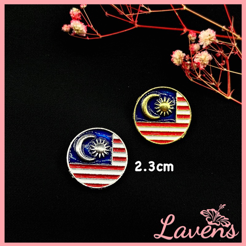 🇲🇾 Brooch Hibiscus 🌺 Kerongsang Bunga Raya / Brooch Bendera Malaysia ...