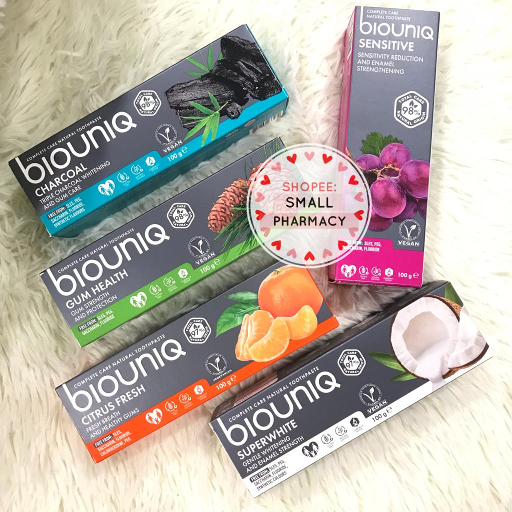Biouniq Complete Care Natural Toothpaste Charcoal/ Gum Health/ Citrus ...