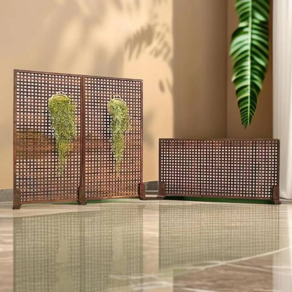 Outdoor Carbonized Anti-Corrosion Screen Divider Partition Hanging ...