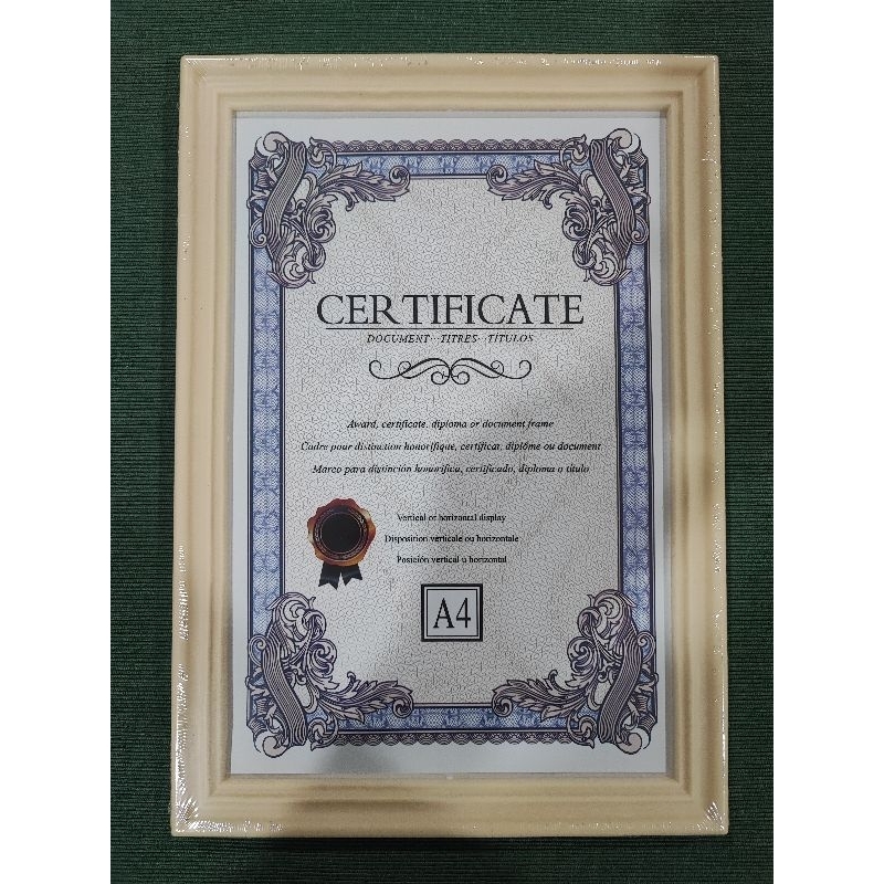 Frame Murah Certificate Frame A4 Document Frame Hiasan Dinding Photo ...