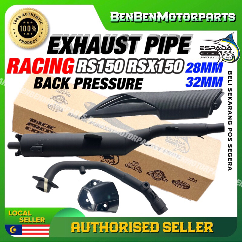 Exhaust RSX Winner RS150 Back Pressure 28mm 32mm BP1 Espada | Shopee Malaysia