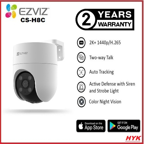 Ezviz H8C 1080P/ H8C 2K⁺ 1440P 4MP Pan & Tilt Rotate 360° Outdoor Smart ...