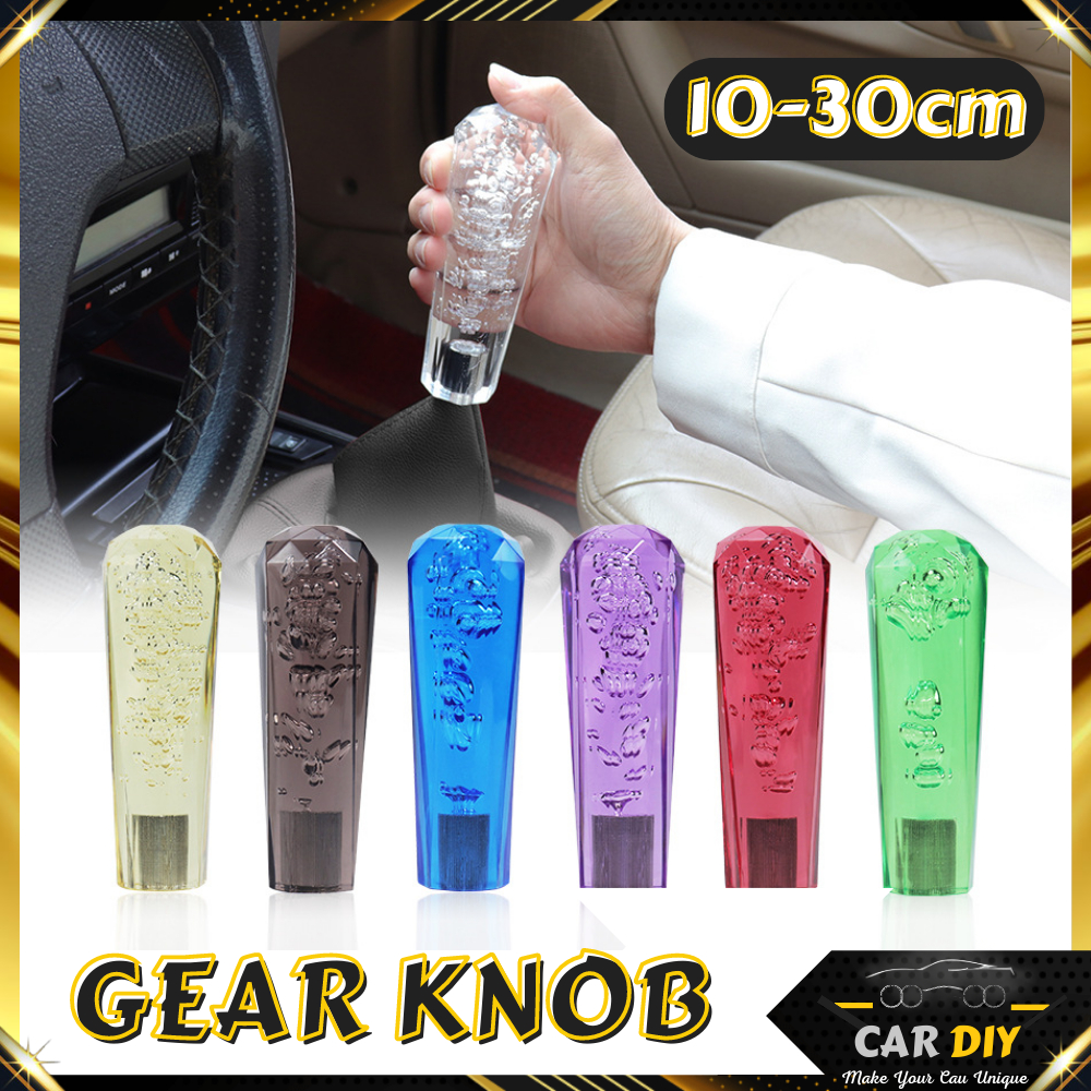 CAR DIY Gear Knob DIAMOND Bubble Lamp Light Car Truck Universal Gear ...