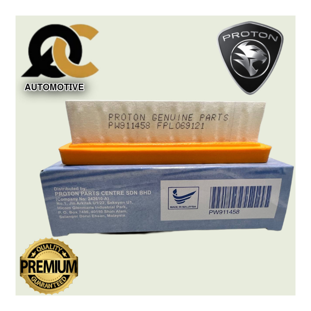 AIR FILTER PROTON GENUINE SAGA BLM, FLX, FL, PERSONA, SAGA VVT, PREVE ...