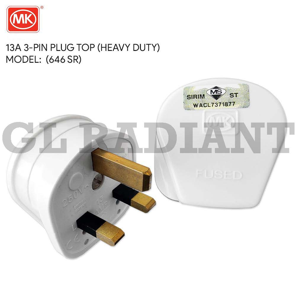 MK 13A 15A 3 Pin Plug Top / 3 Way 13A Adaptor with SIRIM | Shopee Malaysia