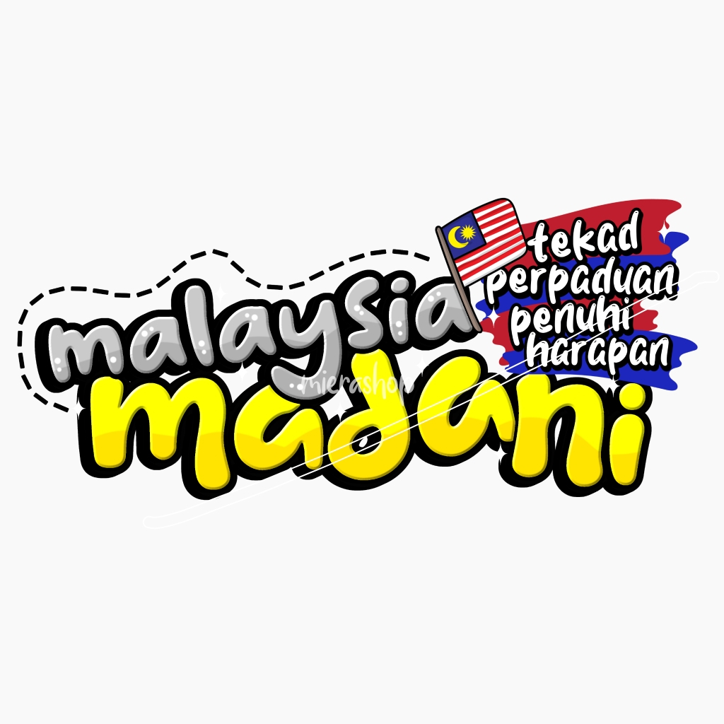 Sticker Selamat Hari Merdeka Size 9cm-11cm / Hari Kemerdekaan / Saya ...