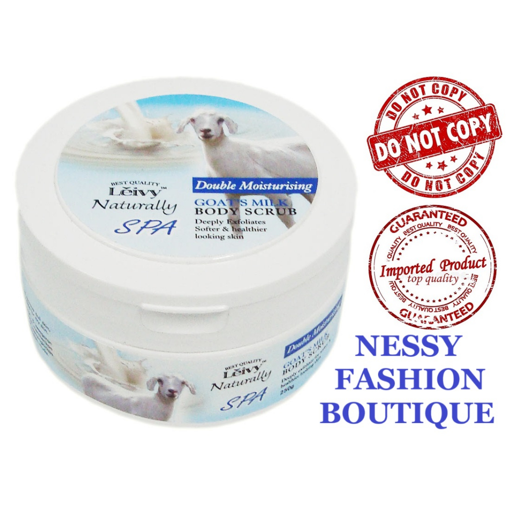 LEIVY Double Moisturising Goat’s Milk Body Scrub 250g. | Shopee Malaysia
