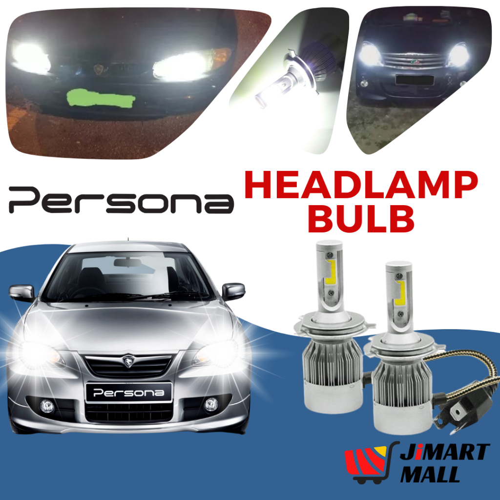 PROTON PERSONA HEADLAMP LED BULB 6000K White Car Head Light Lamp ...