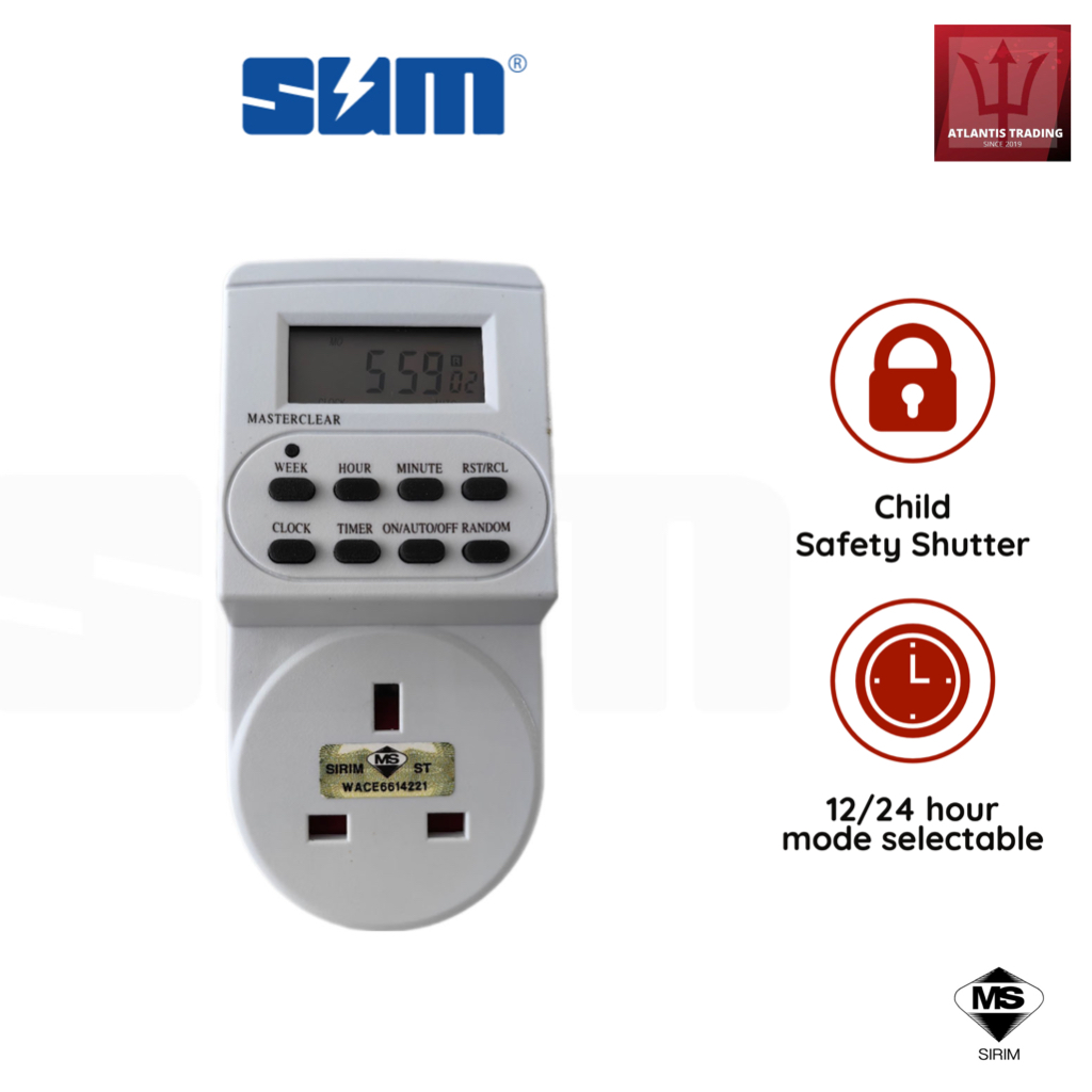 Sum 0026 Digital Plug In Timer 24 Hour 数字插件计时器 | Shopee Malaysia