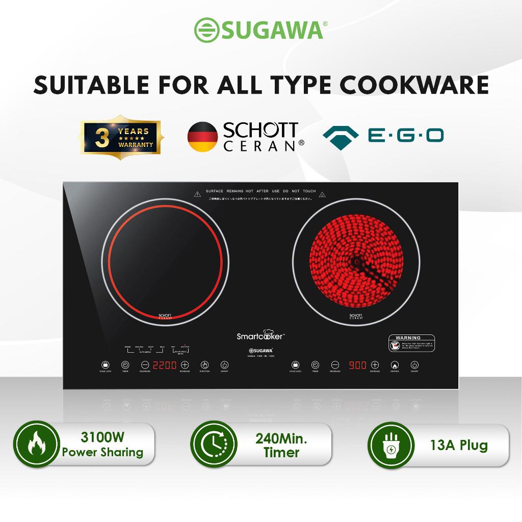 SUGAWA® SmartCooker SMS9000DM (Multi-Function 2 in 1) | induction ...