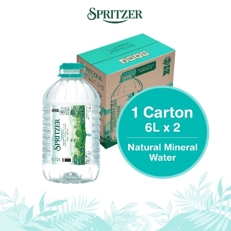 [TKM] (6Litre x 2 Btls) Spritzer Natural Mineral Water | Shopee Malaysia