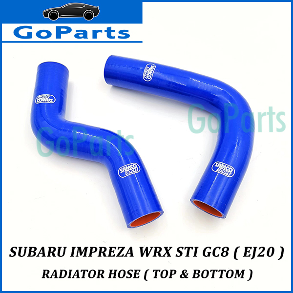 (2pc) Samco Silicone Radiator Hose Top & Bottom Subaru Impreza Gc8 Sti ...