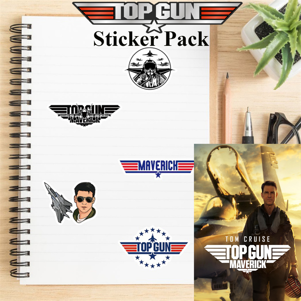 Top Gun Maverick Stickers 50pcs Set DIY Guitar Laptop Luggage Decor ...