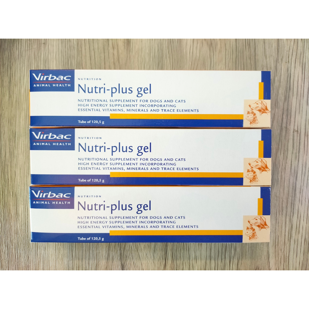 Virbac Nutri-Plus Gel Nutritional Supplement for Cats & Dogs 120g EXP ...
