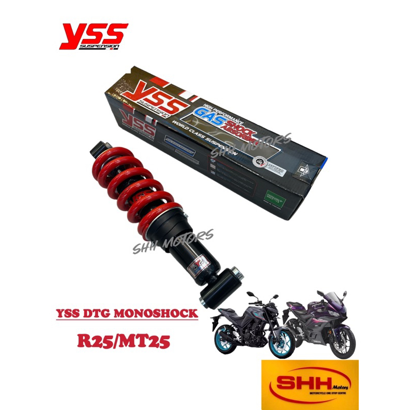 YSS 275MM YAMAHA R25 MT25 YZF-R25 DTG MONOSHOCK GAS SHOCK ABSORBER 💯 ...