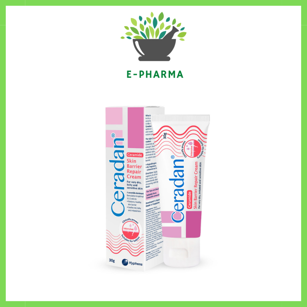 Ceradan Skin Barrier Repair Cream 30g | Eczema, dry, sensitive skin ...