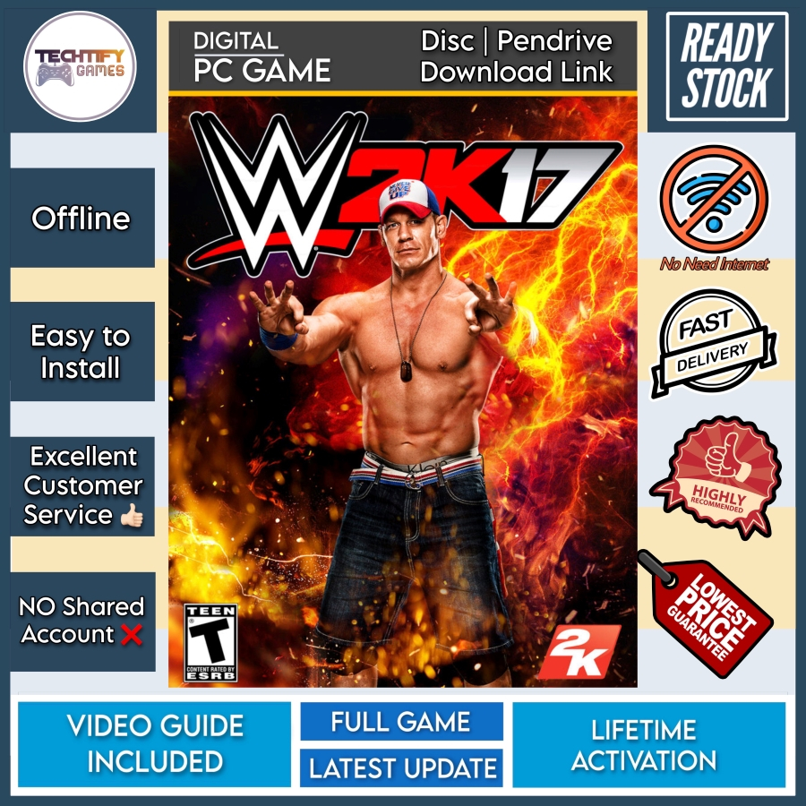 [PC Game] WWE 2K17 Deluxe Edition - Offline [Disc | Pendrive | Download ...