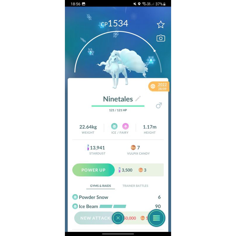 pokemon go ninetails (full attack and defense) | Shopee Malaysia