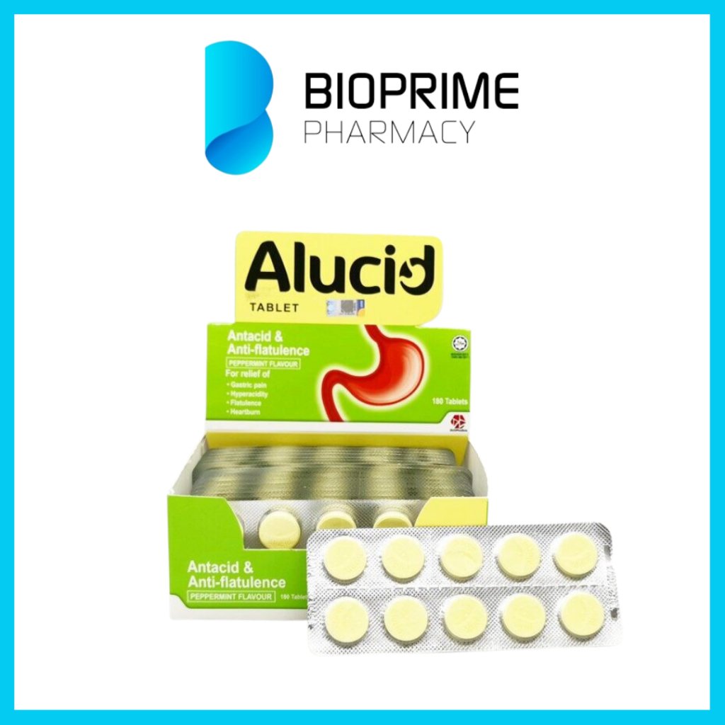 Alucid Tablet Antacid & Anti Flatulence (10's) | Shopee Malaysia