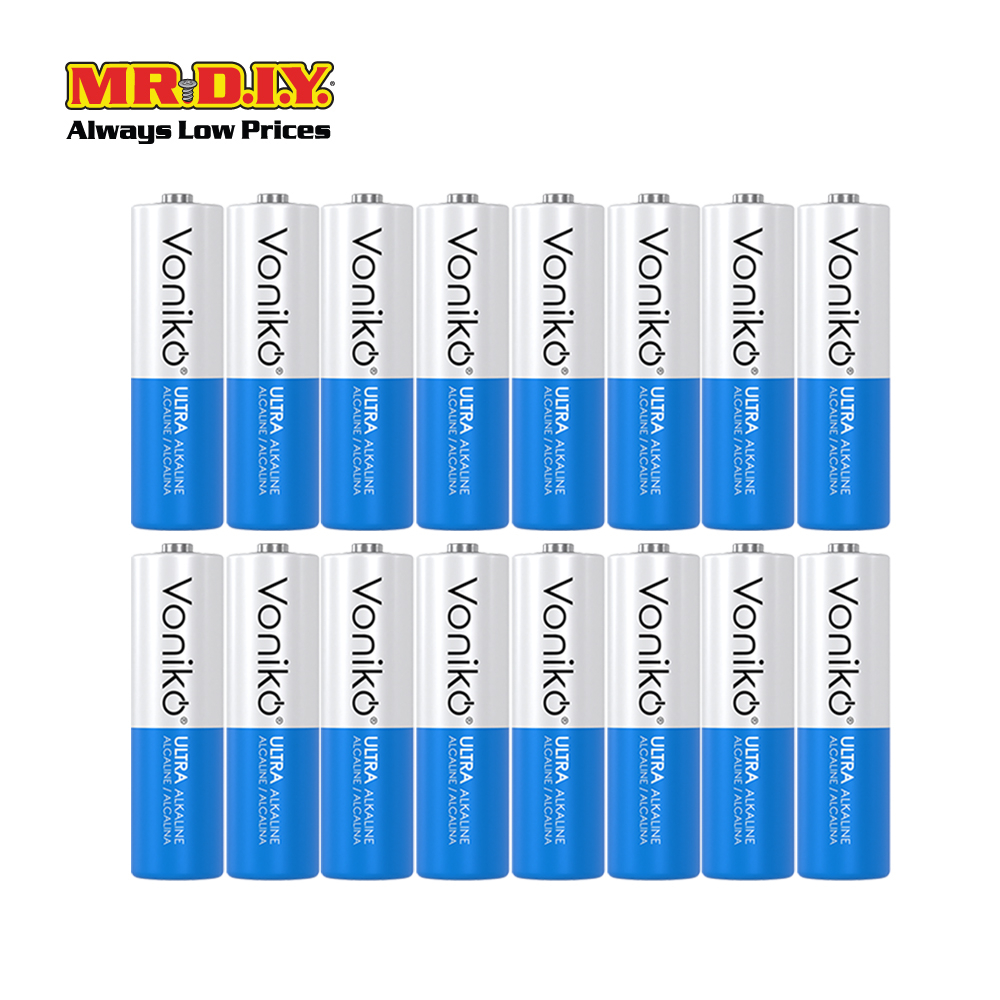 VONIKO Alkaline Battery AA - AAA (16 pcs) | Shopee Malaysia