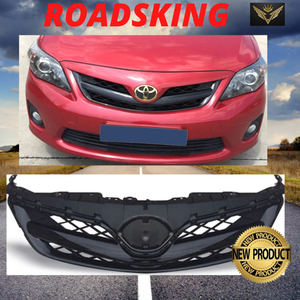 TOYOTA ALTIS 2011~2013 FRONT GRILL GRILLE GLOSSY BLACK COLOUR ABS ...