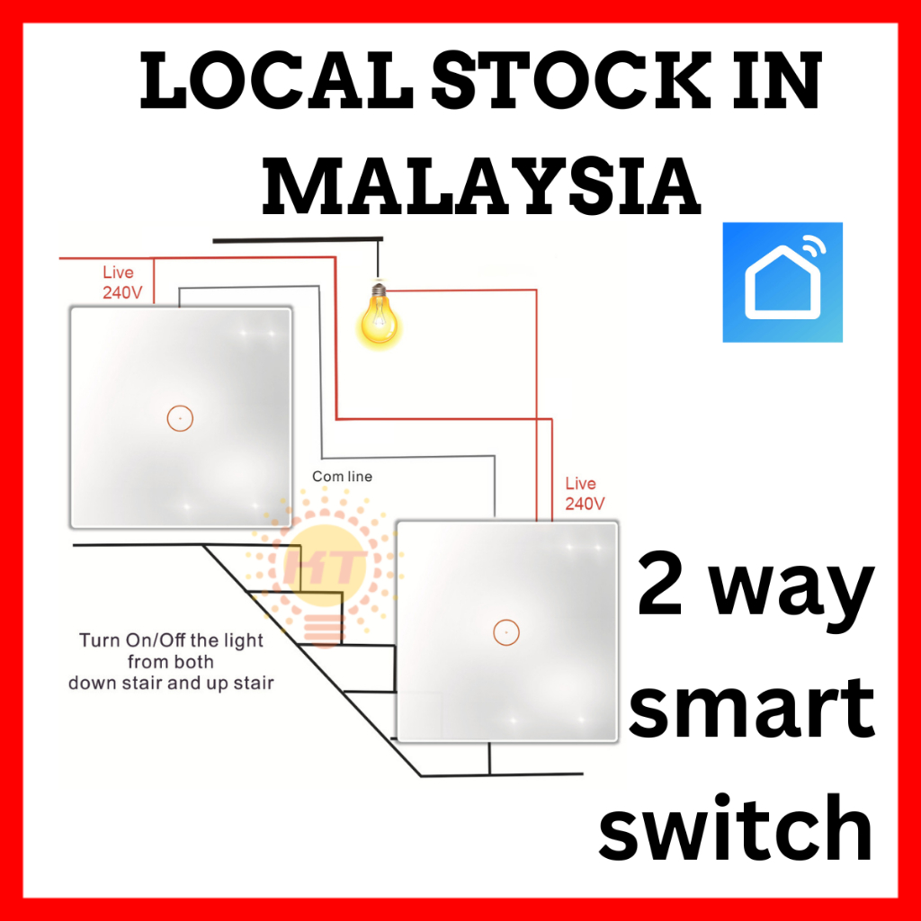Smart Life 2 Way Wifi Smart Switch: Effortless Dual Control for Lights ...