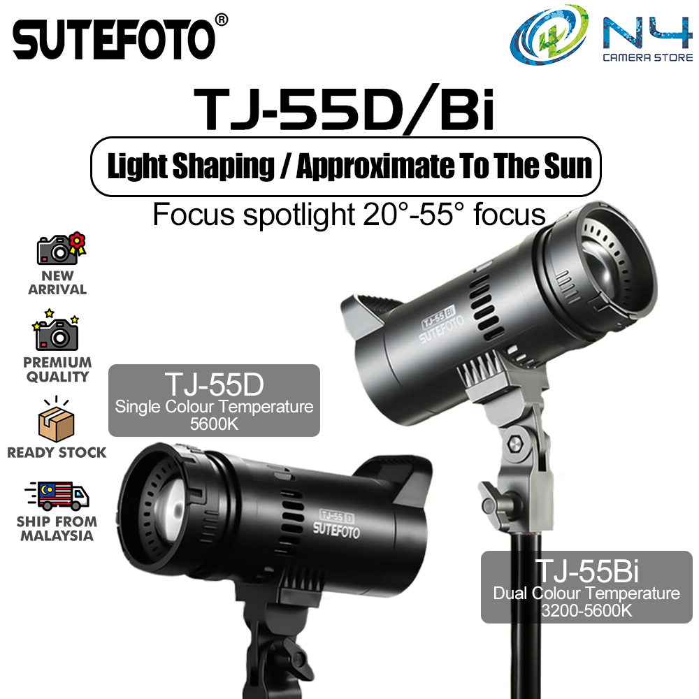 SUTEFOTO TJ-55Bi & TJ-55D Adjustable Focus Spotlight for Shaping Light ...