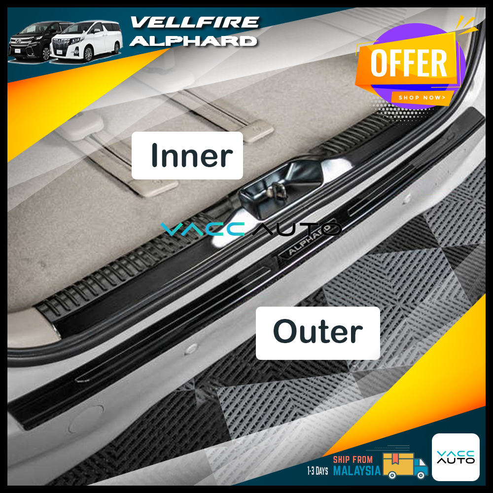 Toyota Vellfire / Alphard 30 Series Rear Bumper Protector - In Or Out ...