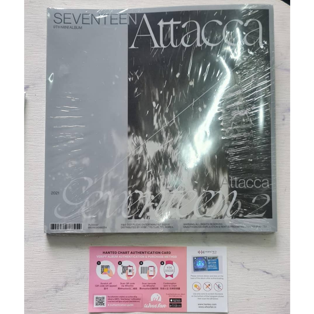 SEVENTEEN ATTACCA OFFICIAL SEALED ALBUM VERSION 2 | Shopee Malaysia