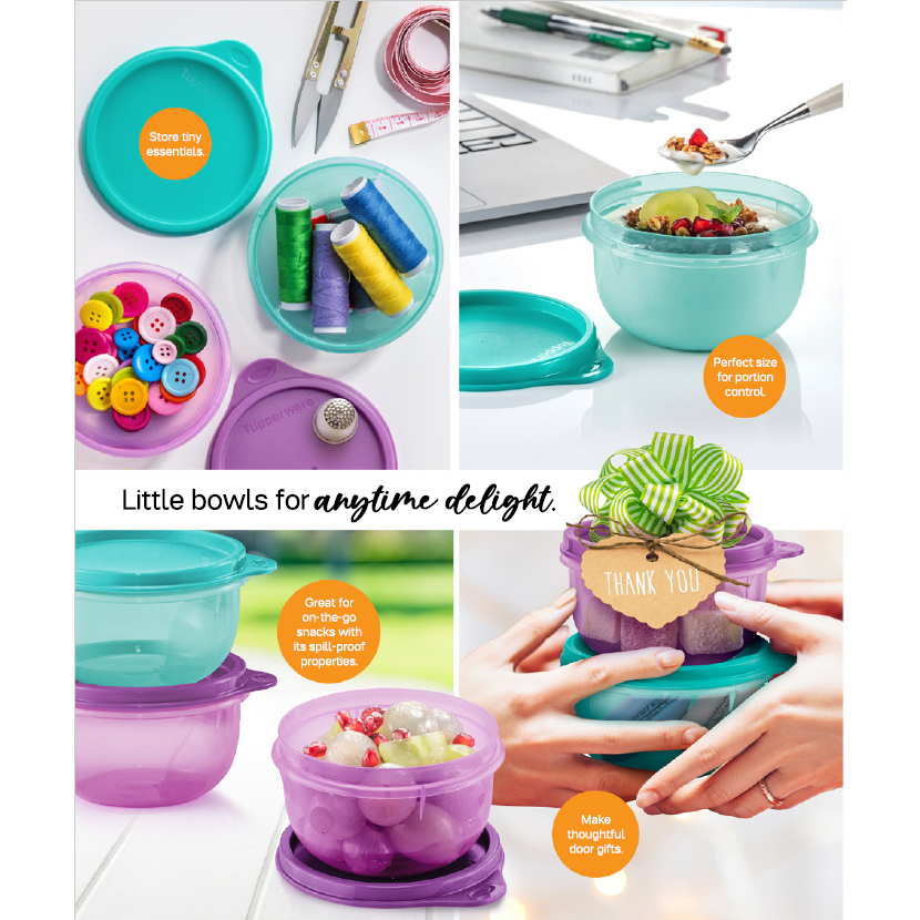 Tupperware Mini Bowls 230ml (6pcs) | Shopee Malaysia