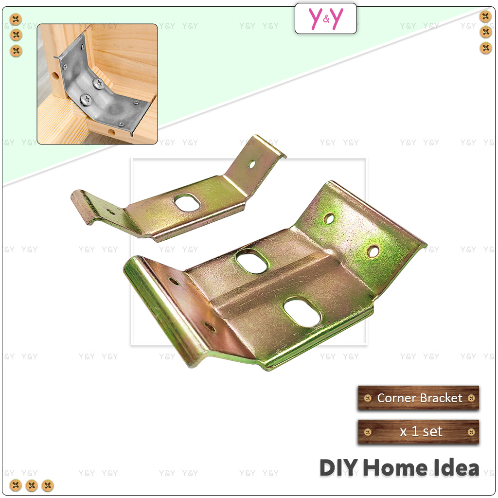 Y&Y Eco Corner Bracket / Angle Bracket / Furniture Connector / Corner ...