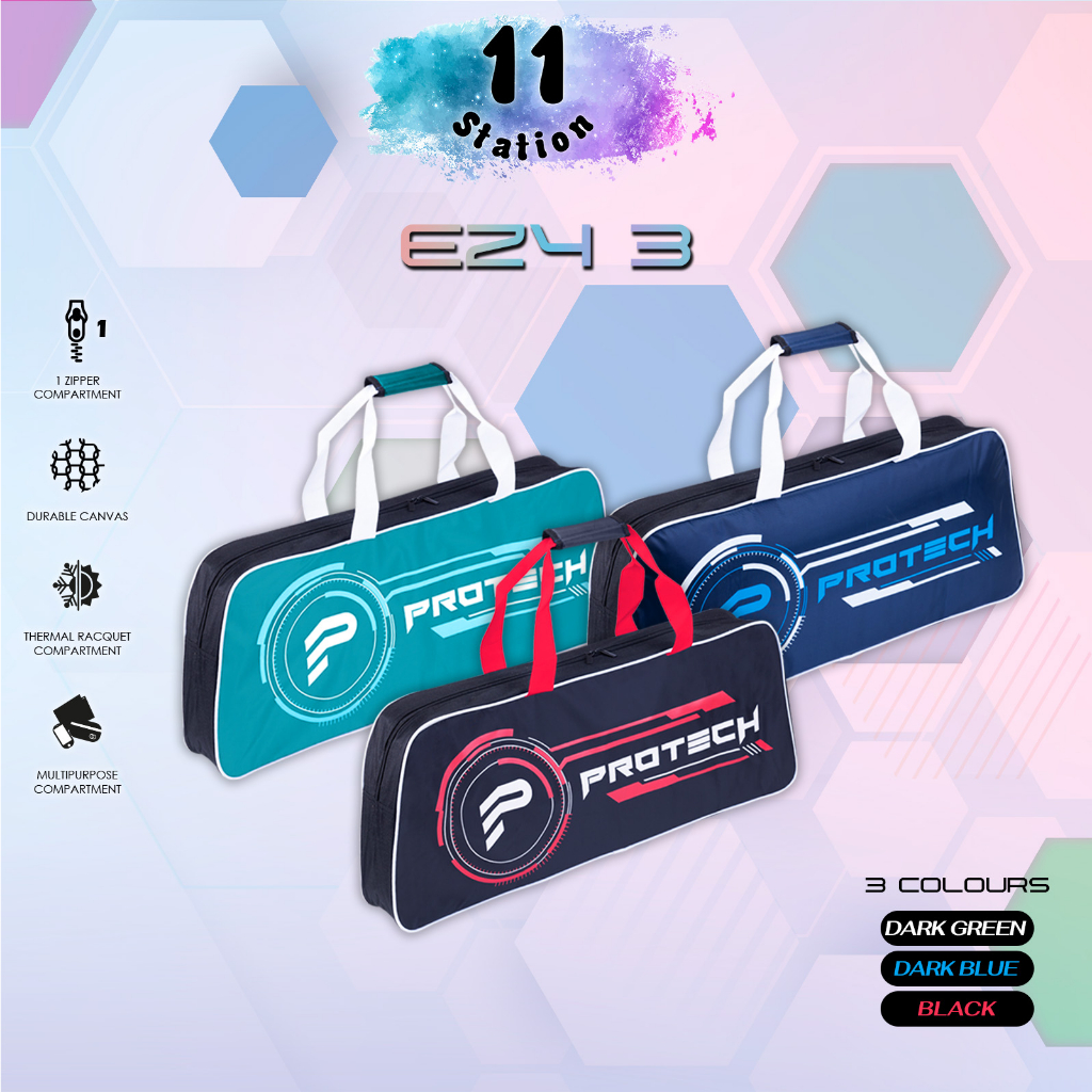 Protech 1 Zip Single Compartment Badminton Racket Bag with Thermal - Ezy Series | Shopee Malaysia