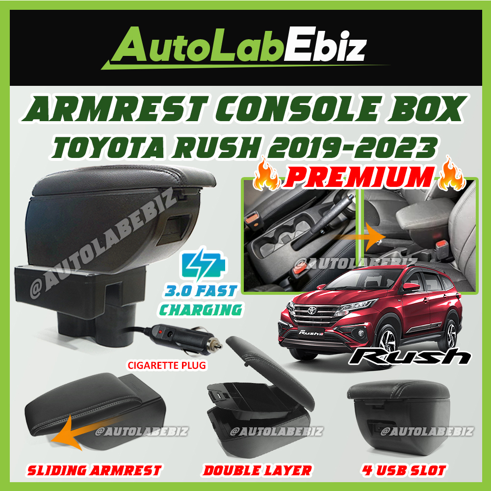 [𝗣𝗥𝗘𝗠𝗜𝗨𝗠 𝗔𝗥𝗠𝗥𝗘𝗦𝗧] Toyota RUSH 2019-2023 Centre Console Box Armrest ...