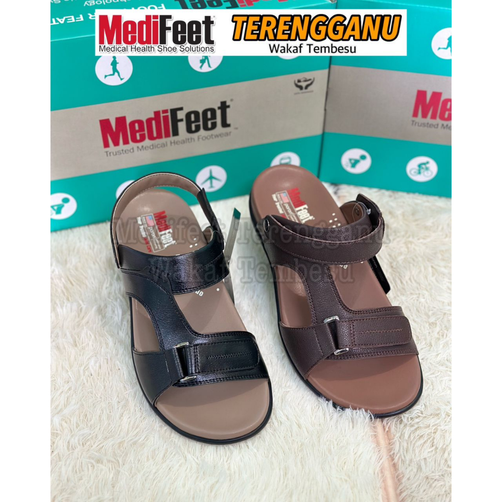 MEDIFEET M044 MEN ORTHOTICS SYSTEM SANDAL 2 STRAP MEDICAL HEALTH ...