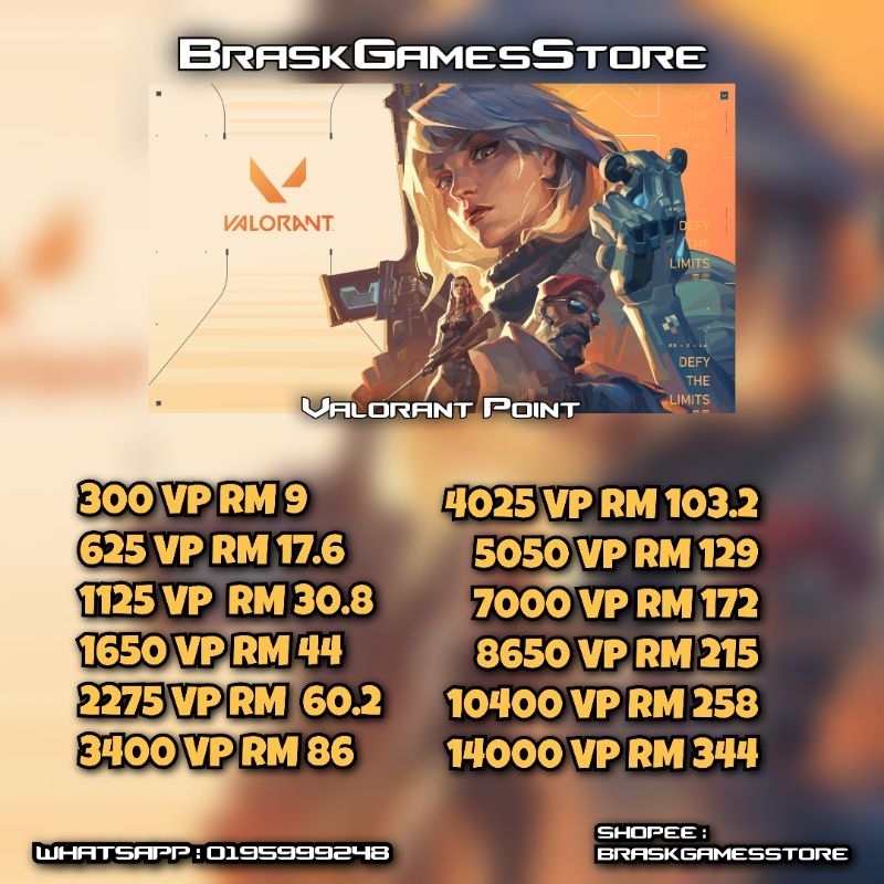 Best Item Valorant Pc Valorant Point VP Game | Shopee Malaysia